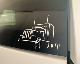 Lady Trucker TP 684 Vinyl Decal Sticker Truck Driver Semi Big - Etsy