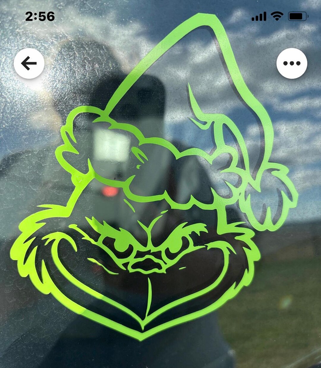 Grinch Car Decal - Etsy