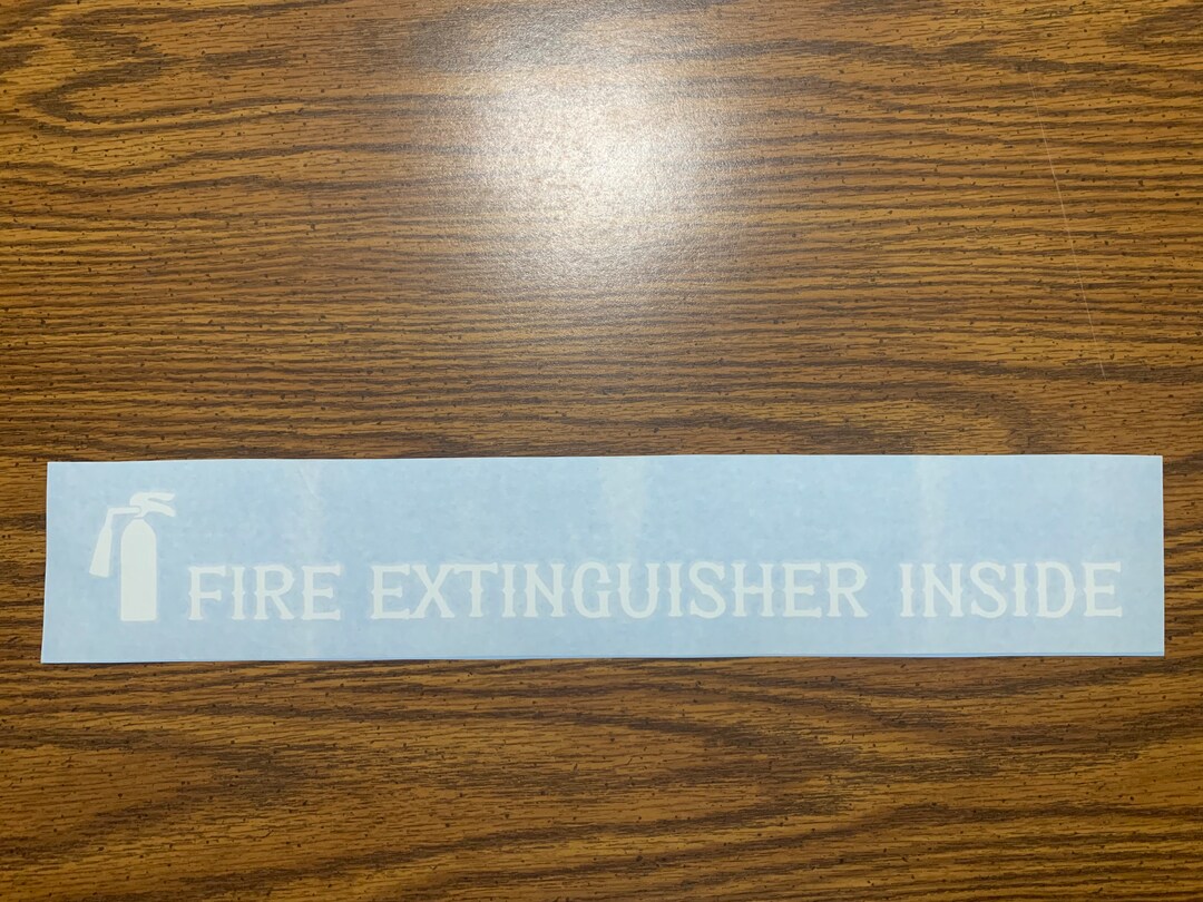 Fire Extinguisher Inside Decal - Etsy