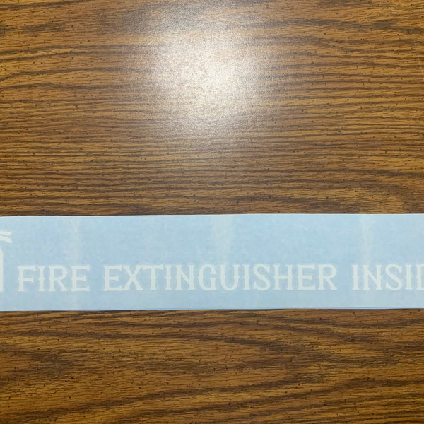 Fire Extinguisher Inside Decal - Etsy