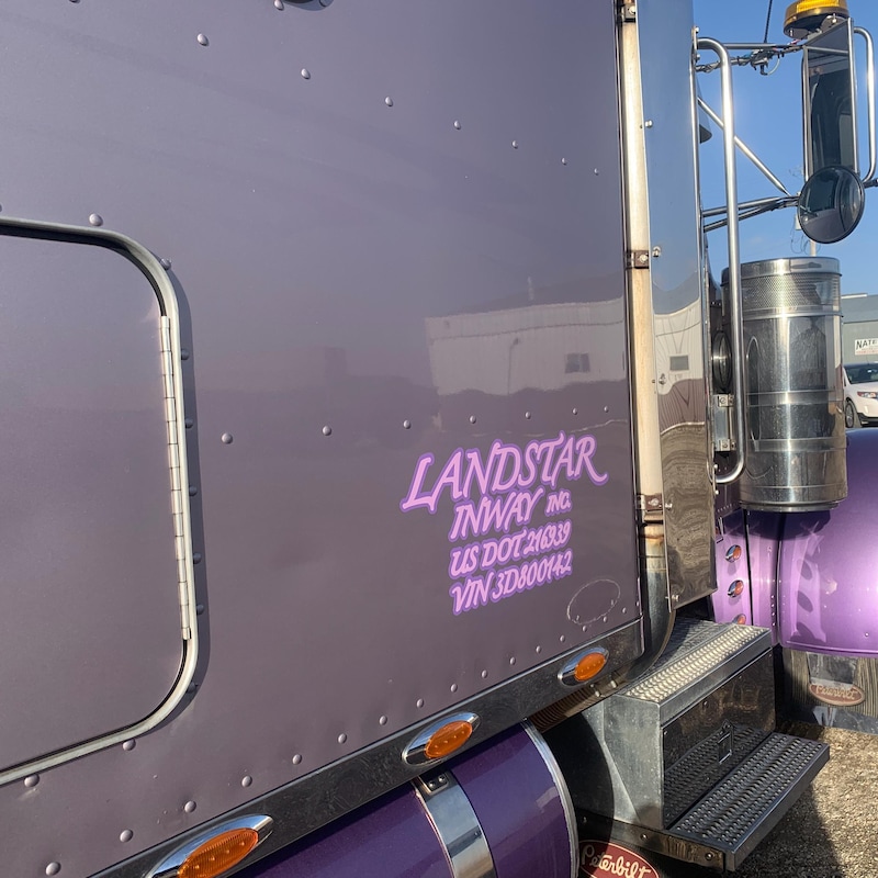 Semi Truck Number Decals - Etsy