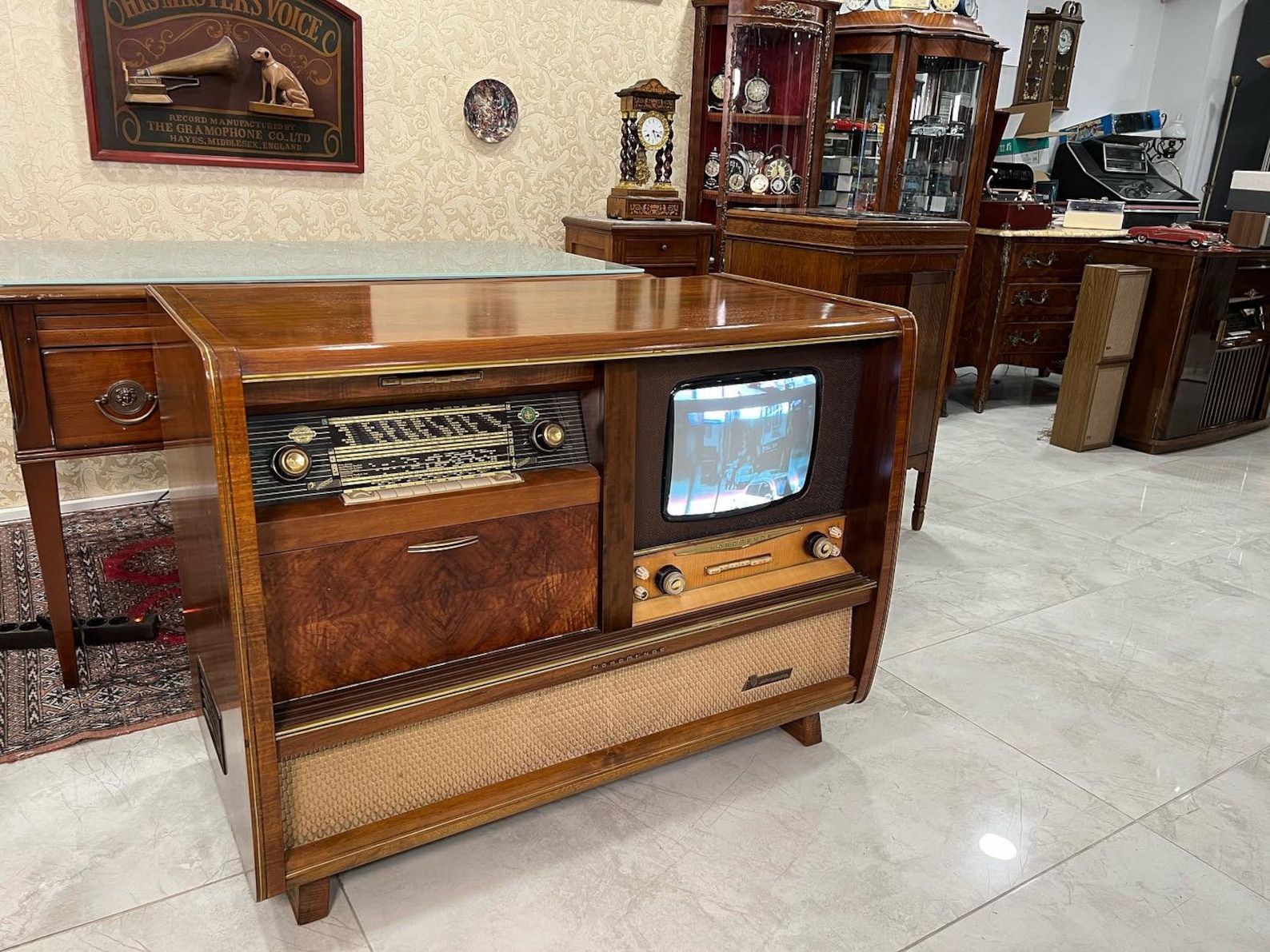 Antique Rosita Music Cabinet | Dual 1254 Belt Drive Turntable | Audion ...