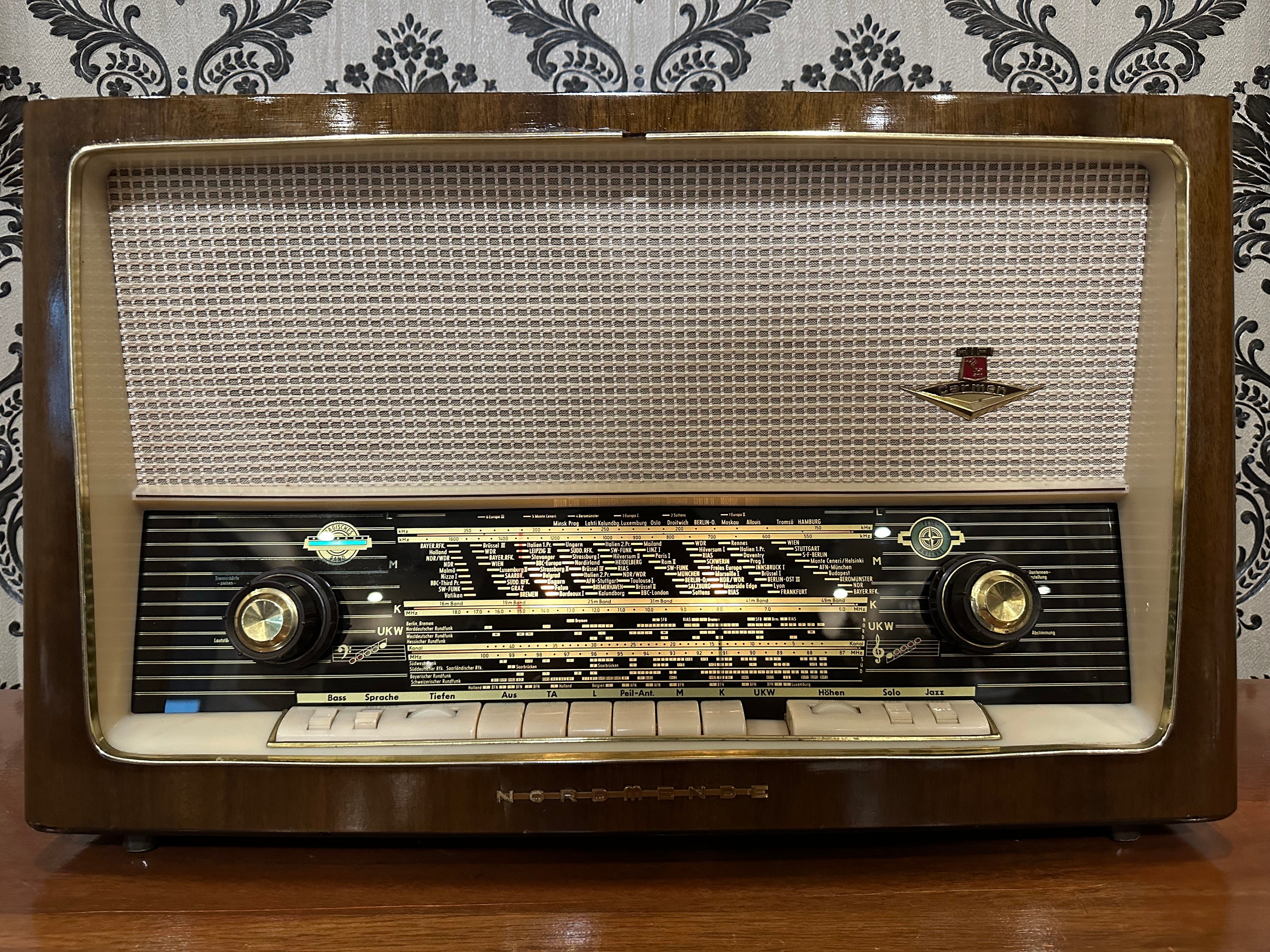 Nordmende Radio | Vintage Radio | Orjinal Old Radio | Radio | Lamp Radio | Nordmende Radio - Etsy