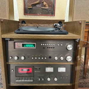 Antique Rosita Music Cabinet | Dual 1254 Belt Drive Turntable | Audion ...