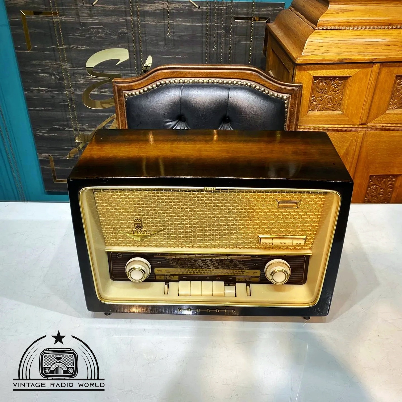 Vintage Grundig 1088 Radio | Original Old Radio | Antique Radio | Classic Lamp Radio | Retro ...