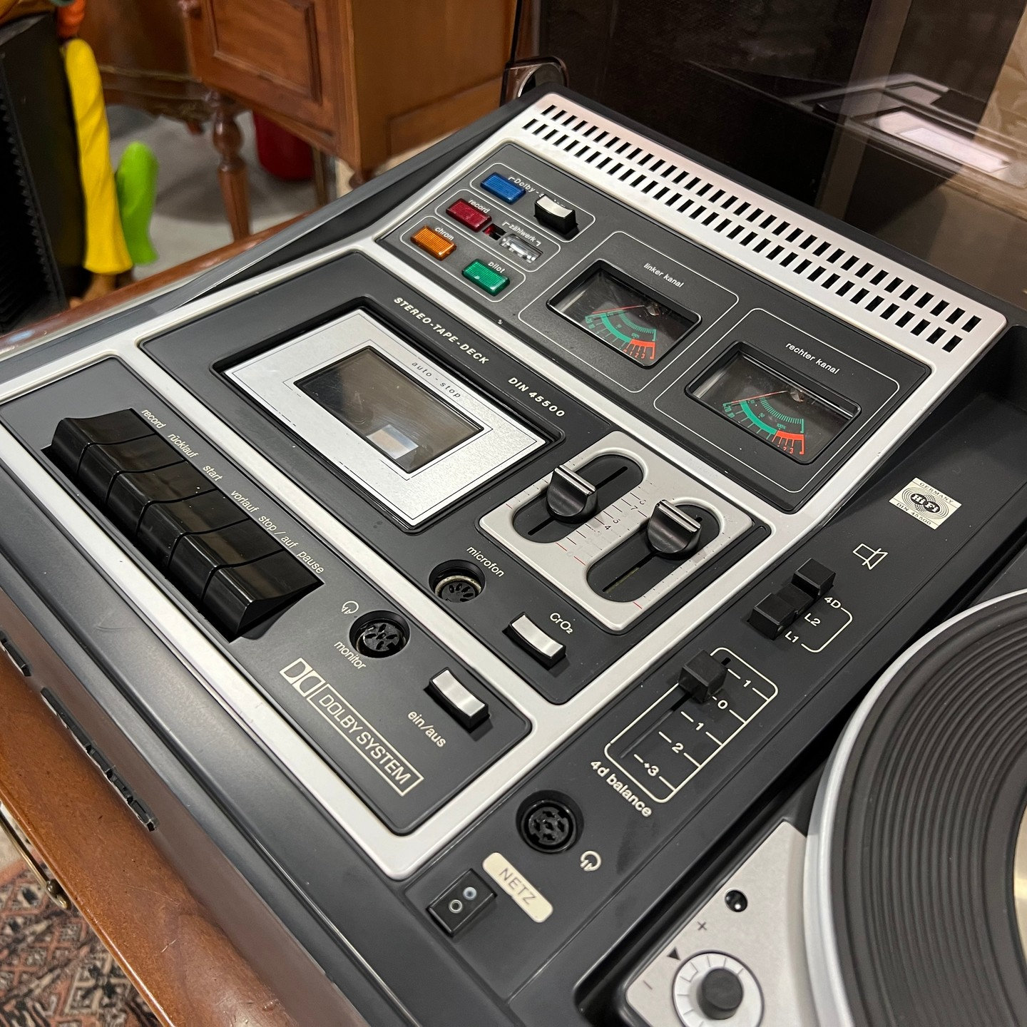 Antique Rosita Stereo Combo Turntable | Dual 1222 Auto | 7-channel FM ...