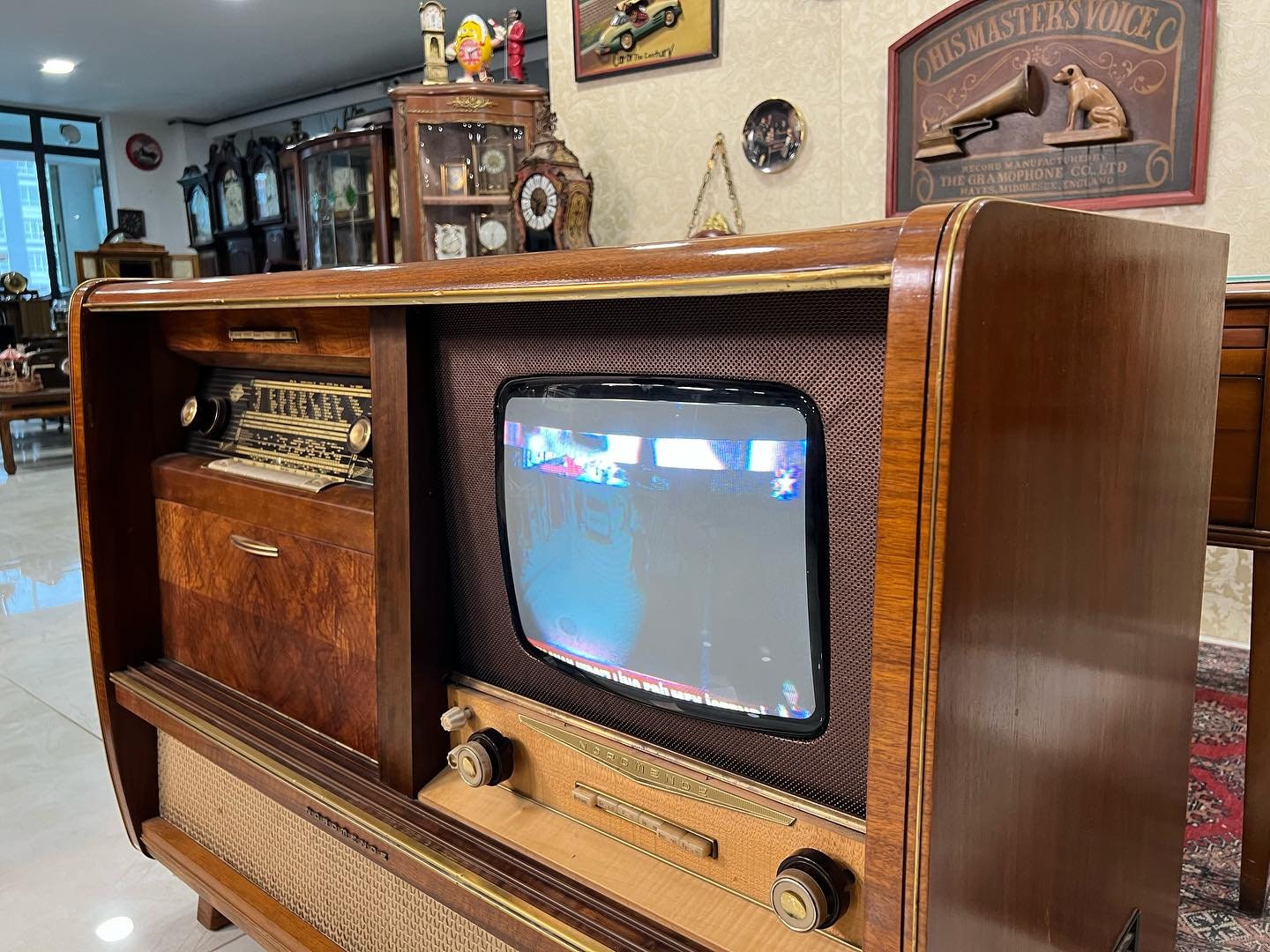 Antique Rosita Music Cabinet | Dual 1254 Belt Drive Turntable | Audion ...