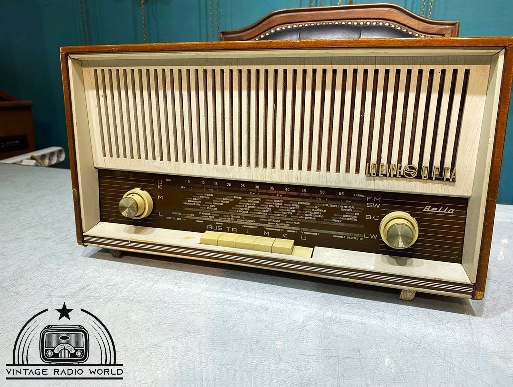 Loewe Opta Bella | Vintage Radio | Orjinal Old Radio | Antique Radio | Lamp Radio | Loewe Opta ...