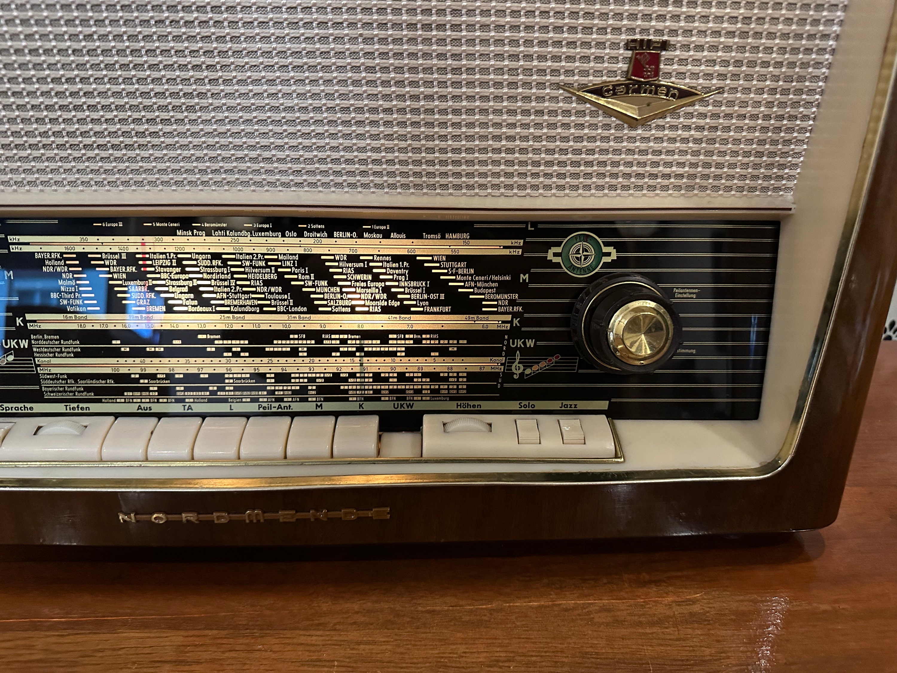 Nordmende Radio | Vintage Radio | Orjinal Old Radio | Radio | Lamp Radio | Nordmende Radio - Etsy