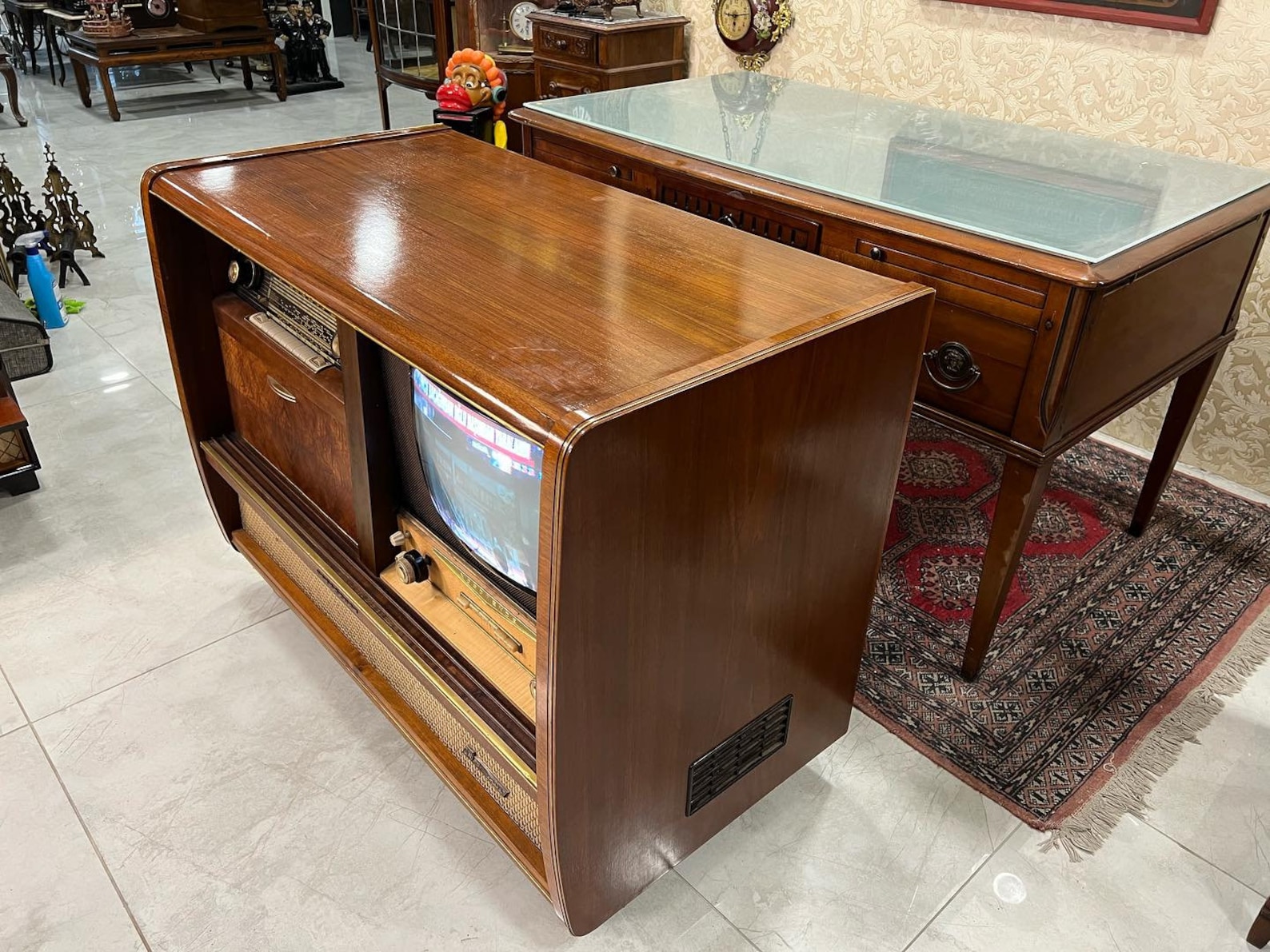 Antique Rosita Music Cabinet | Dual 1254 Belt Drive Turntable | Audion ...