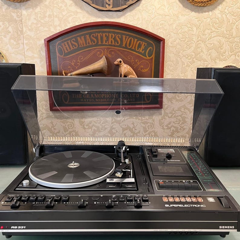 Vintage Siemens RS 331 Record Player With Dual 1236, FM Radio, Cassette ...