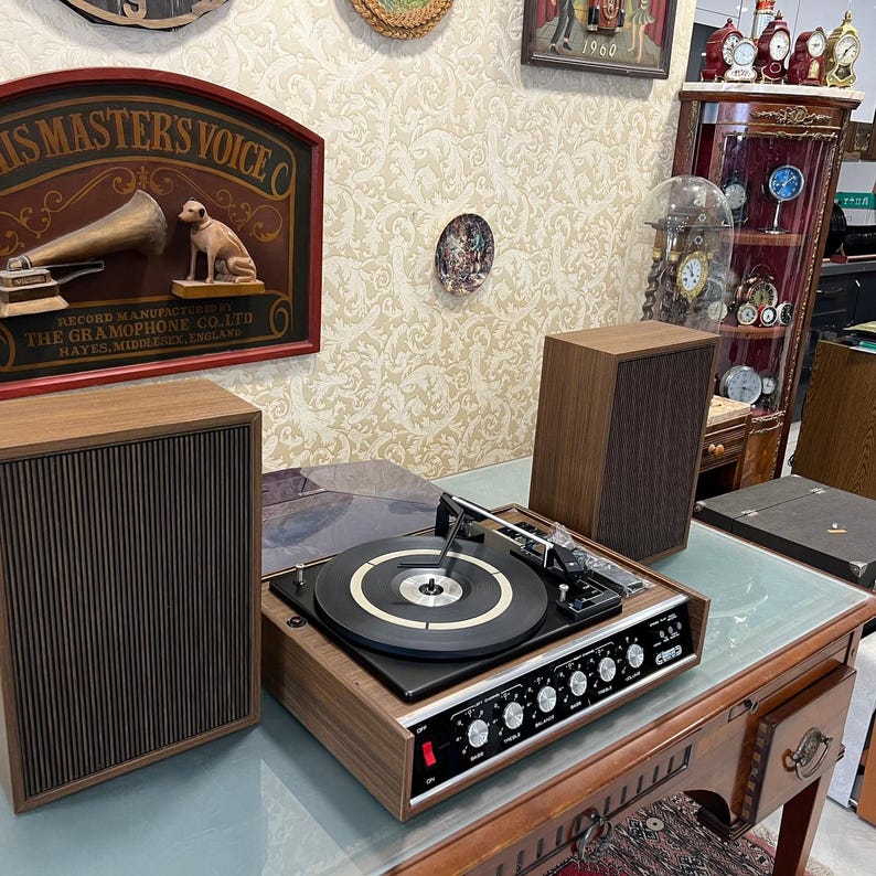 Vintage French Stereorama Record Player, Plays All Speeds, Excellent ...