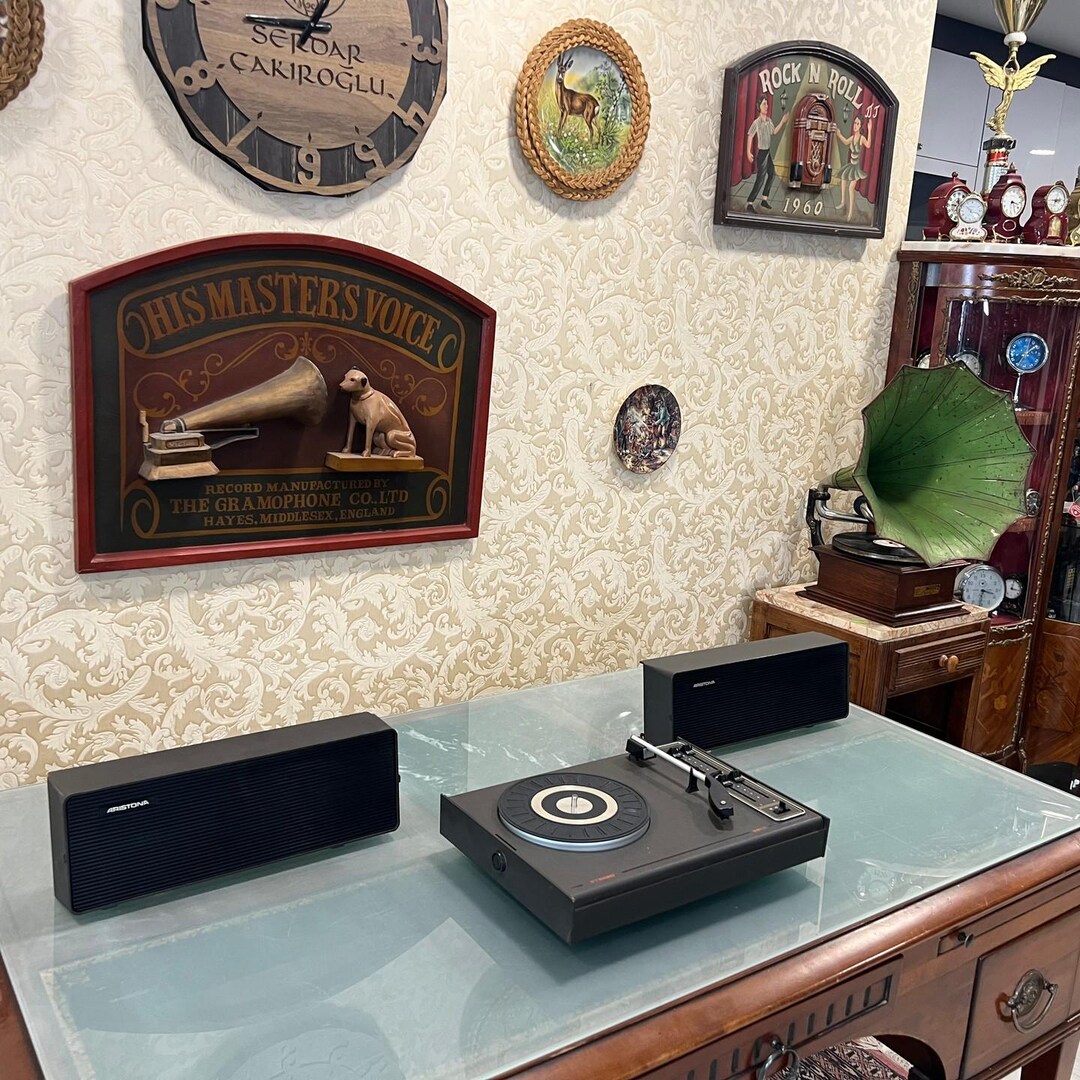 Aristone Stereo Portable Turntable | Plays All Speeds | Fully ...