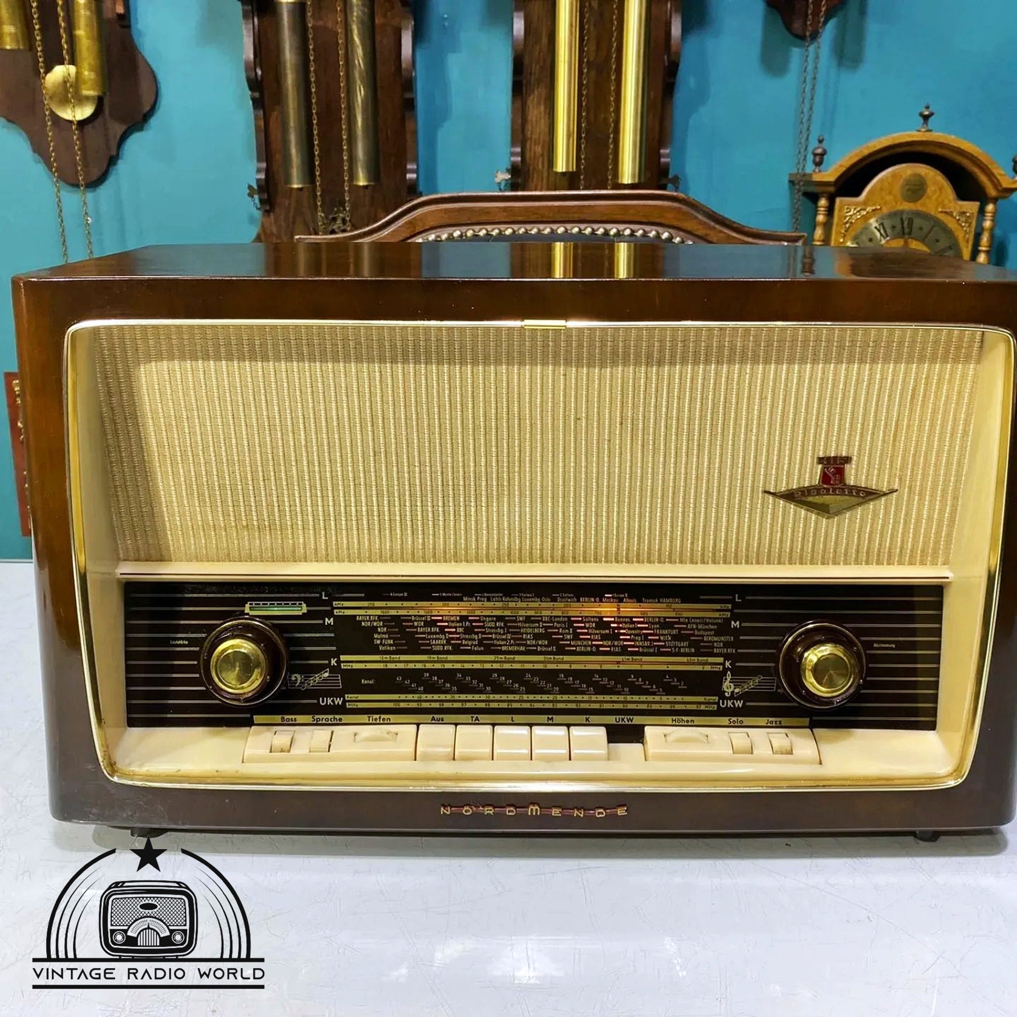 Nordmende Rigoletto | Vintage Radio | Orjinal Old Radio | Radio | Lamp ...