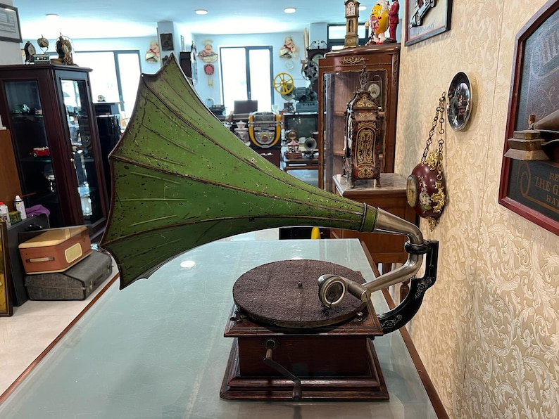 Ultra Rare!! His Master’s Voice Full Original Horn Gramophone ...