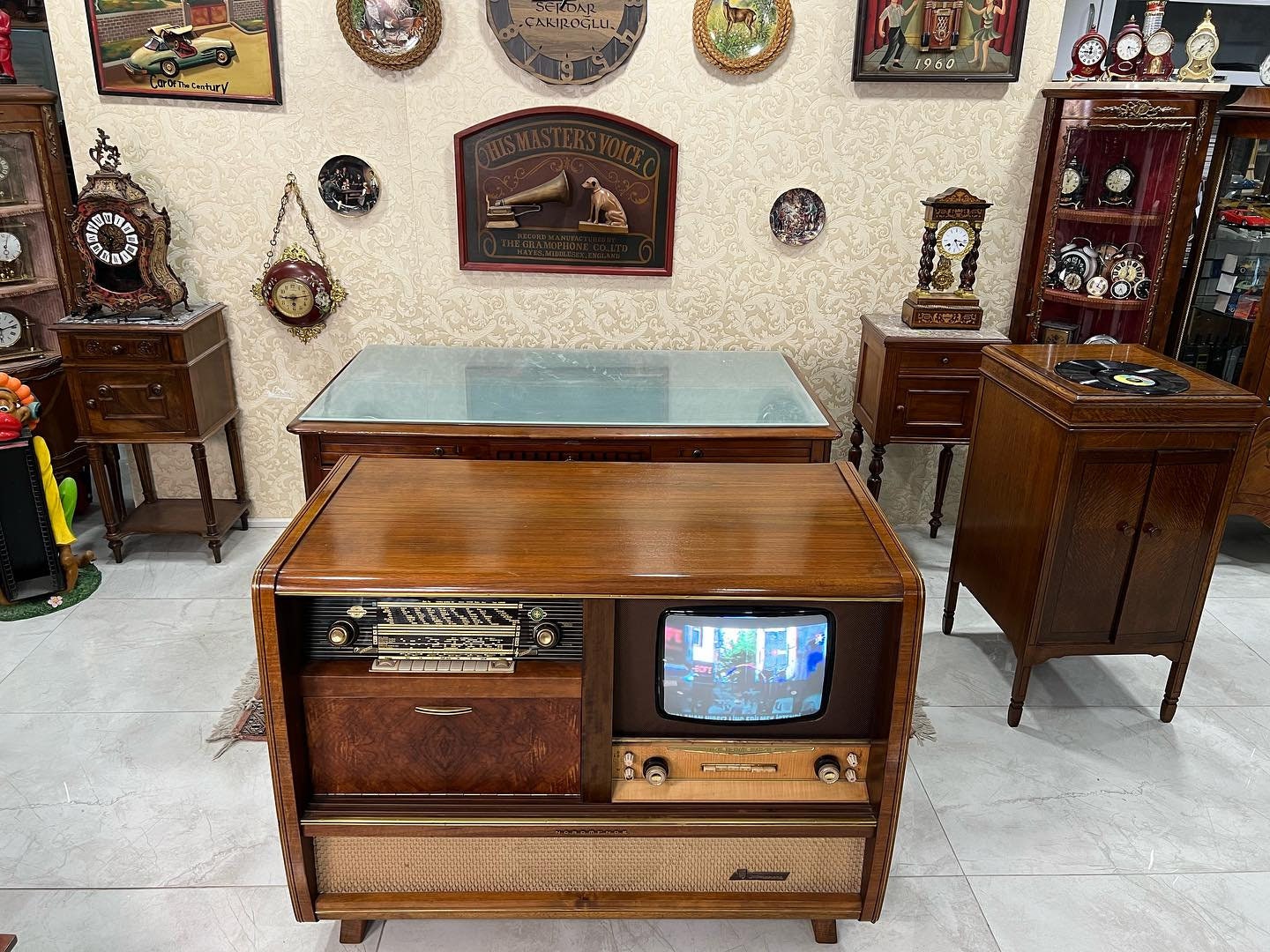Antique Rosita Music Cabinet | Dual 1254 Belt Drive Turntable | Audion ...