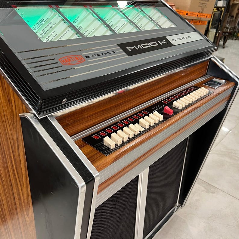 Antique Harting M100K Jukebox, 50 Record Capacity, Fully Functional, Excellent Condition, Rare ...