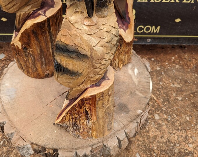 Crow Flying 5 Wood Carving - Etsy