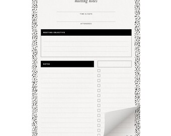 Meeting Notepad - Etsy