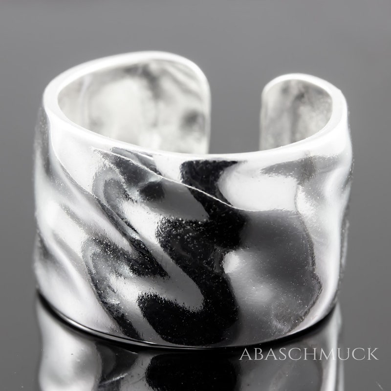 Shiny Silver Ring - Etsy