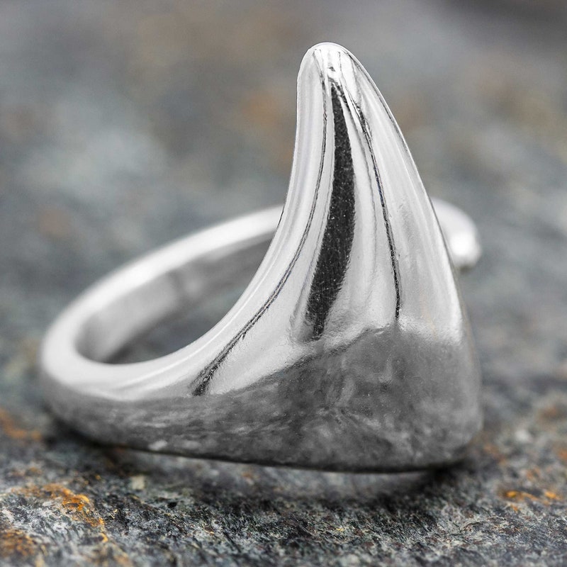 Wide Silver Ring - Etsy