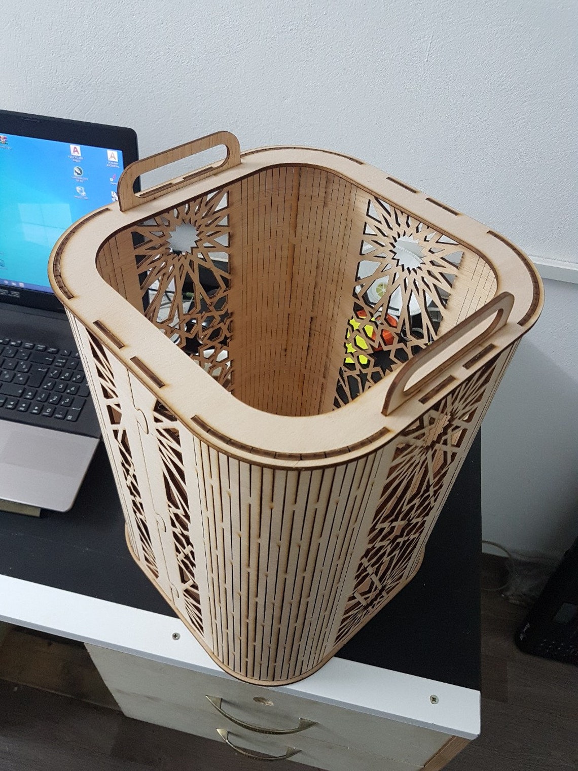 Basket. for Paper.laser Cut Files SVG DXF CDR Vector Plans - Etsy