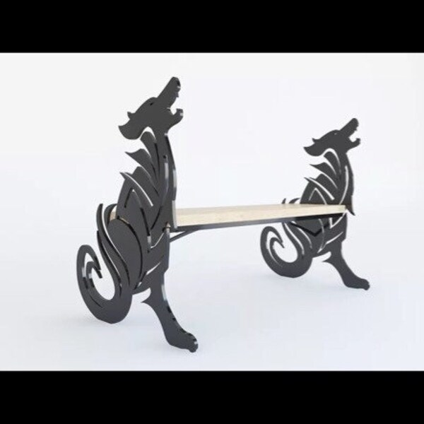 Park Bench Dxf Files - Etsy