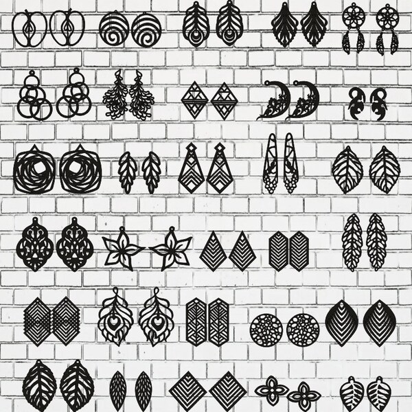 Laser Cut Earring Files - Etsy