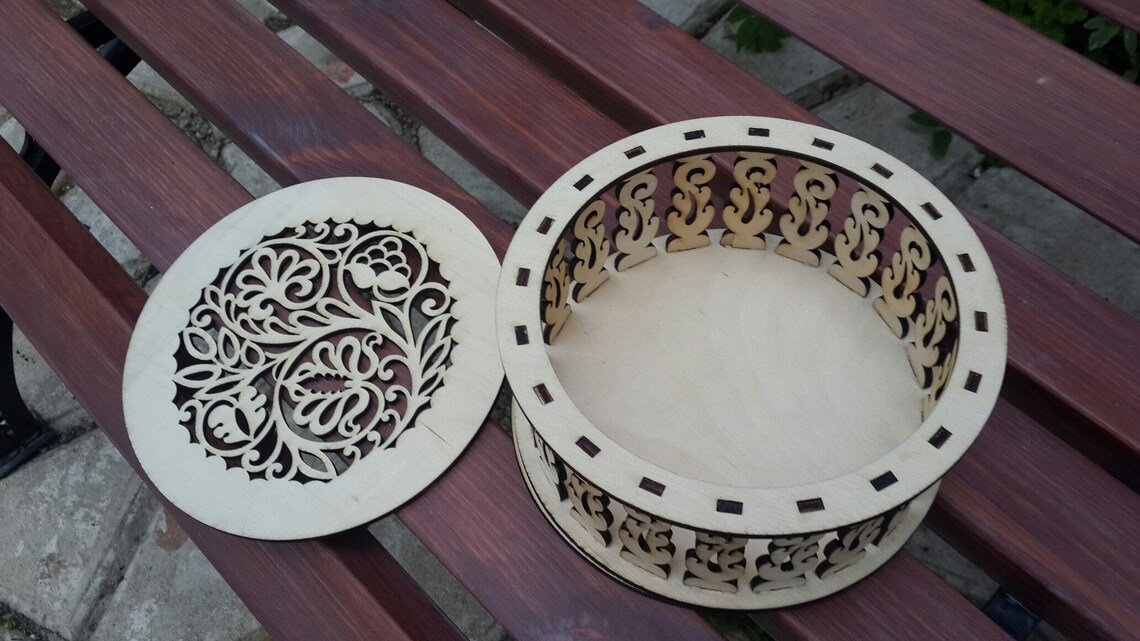 Stylish Box.laser Cut Gift Box Svg File Box Dxf Glowforge Gift | Etsy