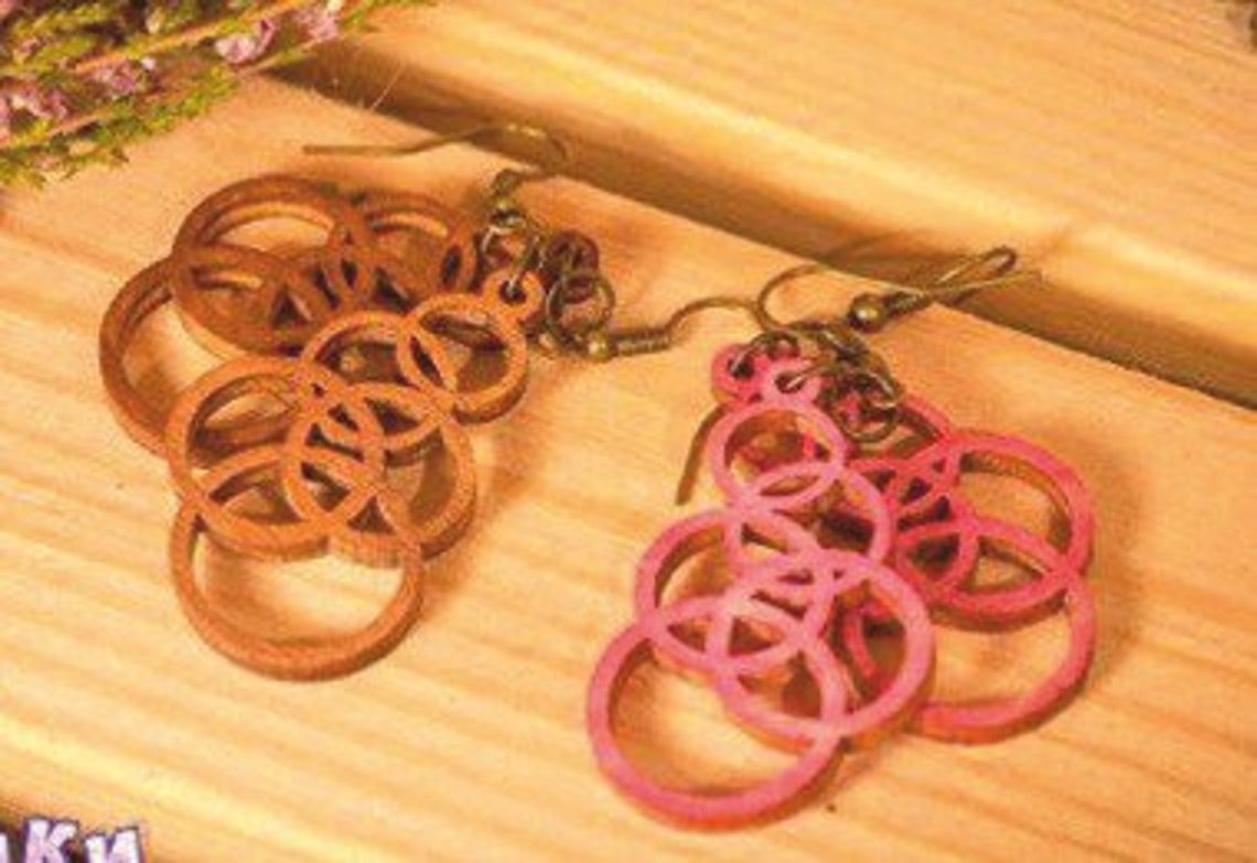 Earrings 30 Pieces.laser Cut Files SVG DXF CDR Vector Plans - Etsy Canada