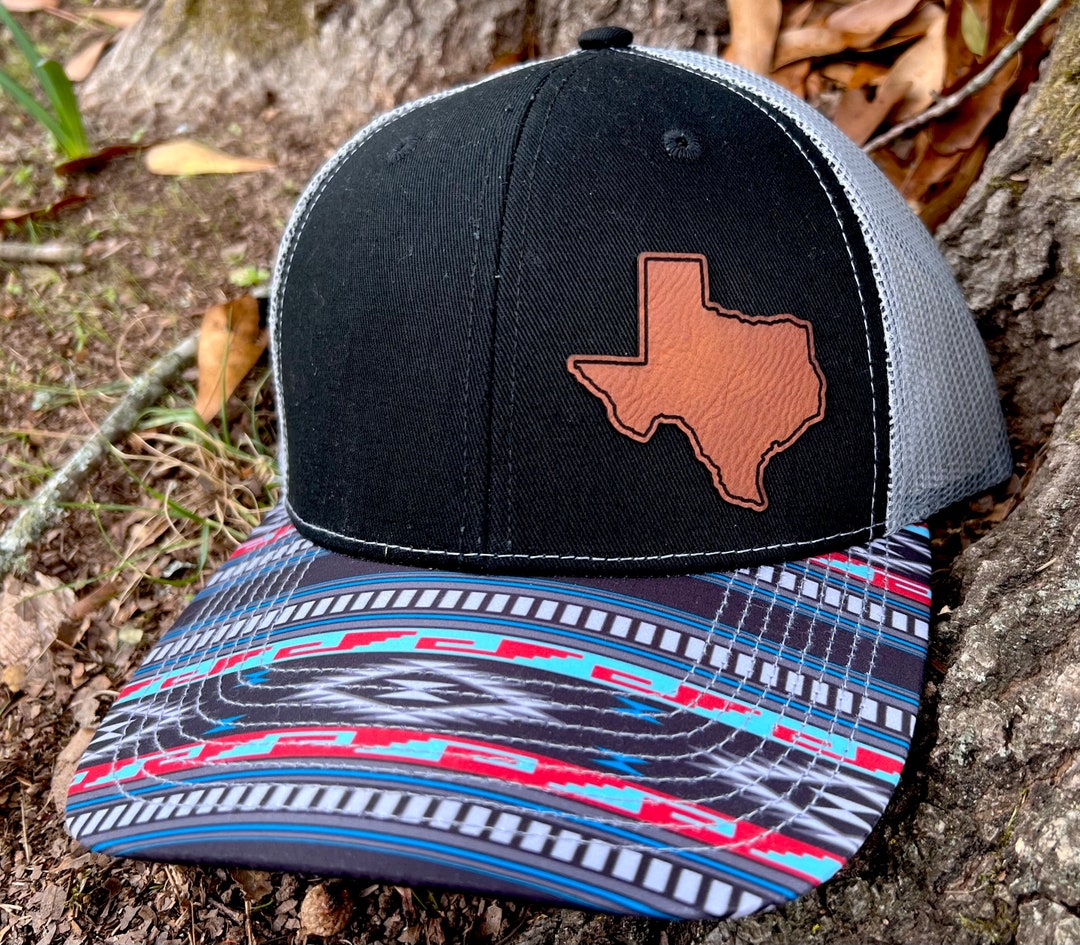 State Cut Out Aztec Bill Hat - Etsy