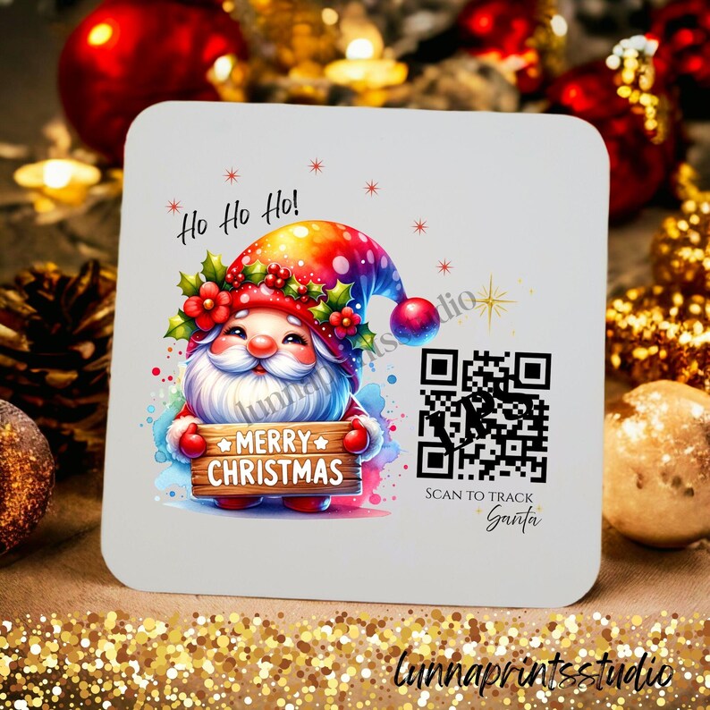 Santa Tracker QR Code PNG: Christmas Eve Activity (digital Download - Etsy