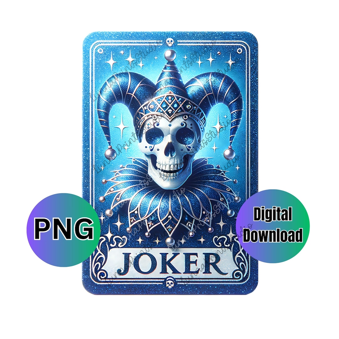 Joker Skeleton Tarot Card Inspired PNG Design, Witchy Tarot Card ...