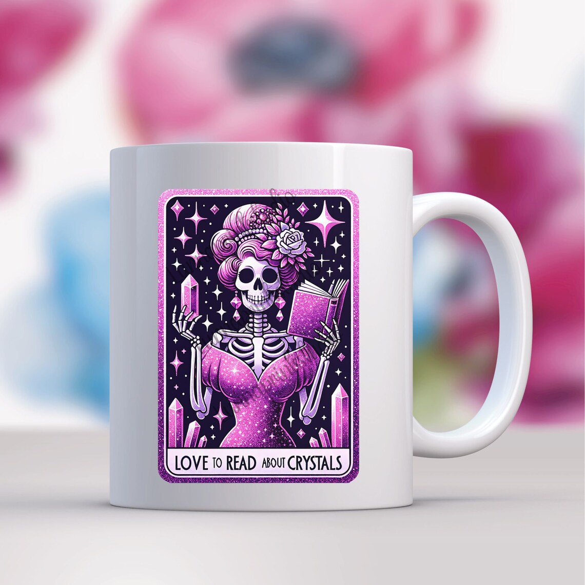 Skeleton Crystal Reader Funny Tarot Card Inspired PNG Clipart ...