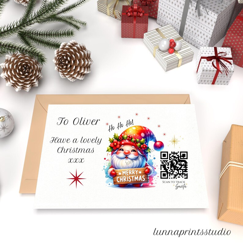 Santa Tracker QR Code PNG: Christmas Eve Activity (digital Download - Etsy