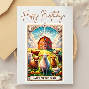 Farm Animals Tarot Card PNG Clipart, Animal Farm Sublimation Designs ...