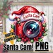 Christmas Clipart Santa Cam PNG Design, Instant Download File ...