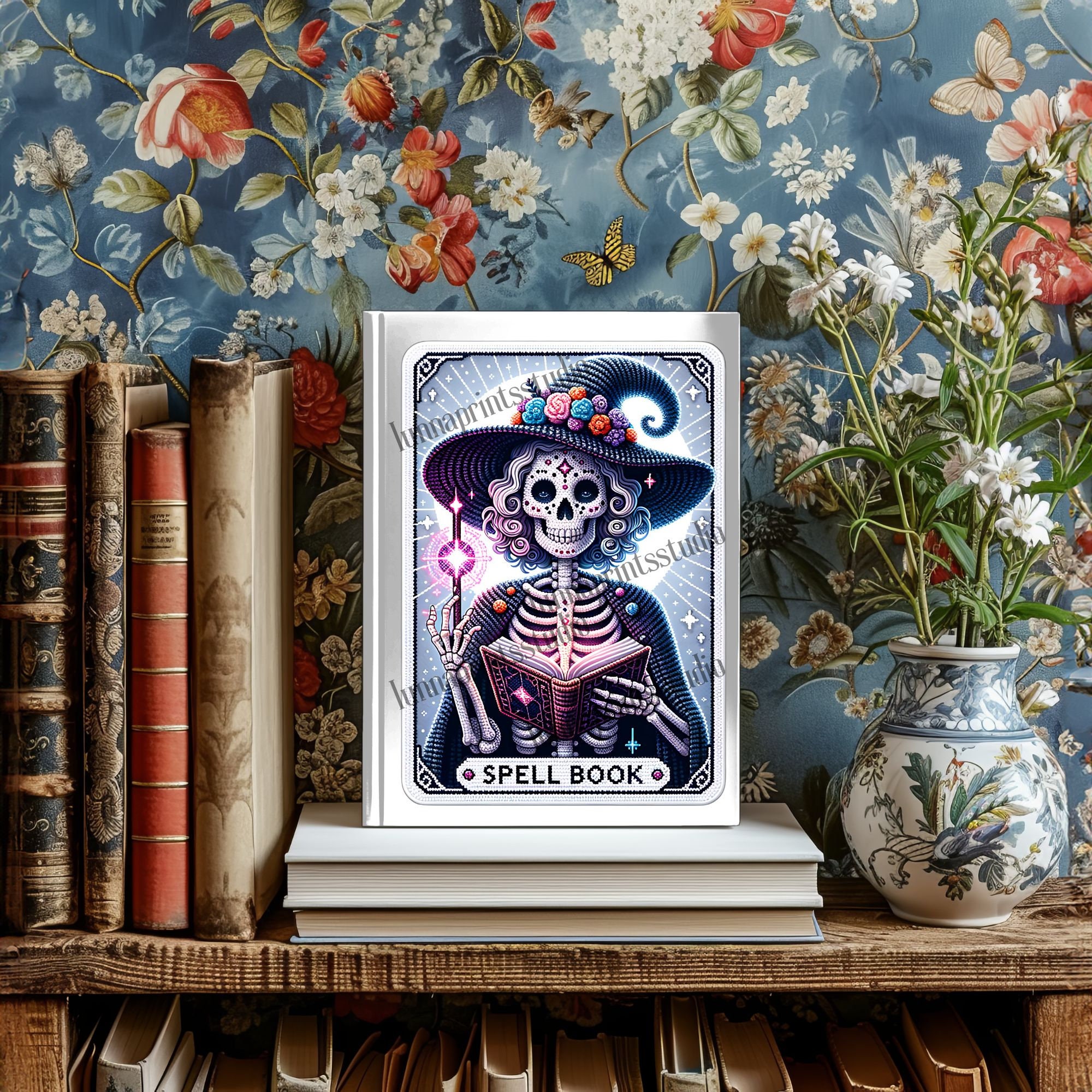 SPELL BOOK Tarot Card Skeleton PNG, Witch Sublimation Print, Dtf ...