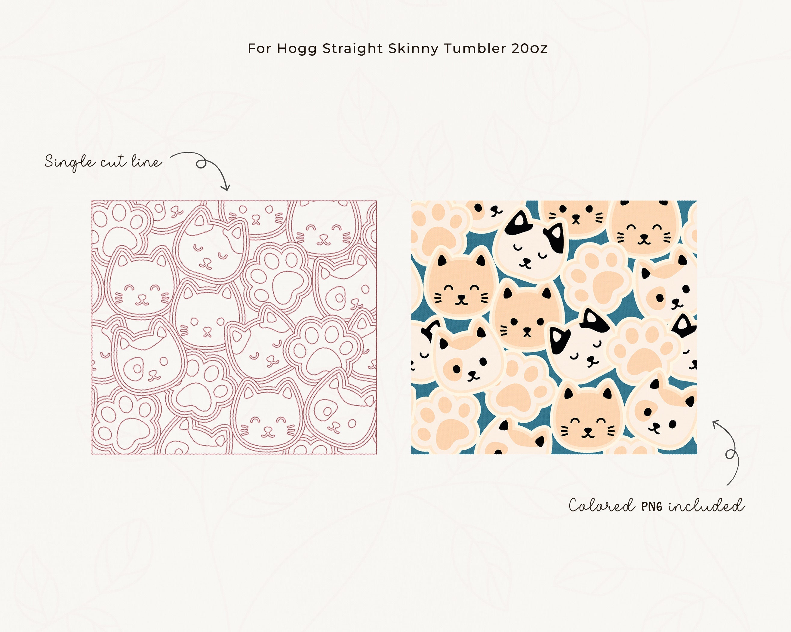 Cat Burst Tumbler Template SVG for Hogg 20oz Straight Skinny - Etsy