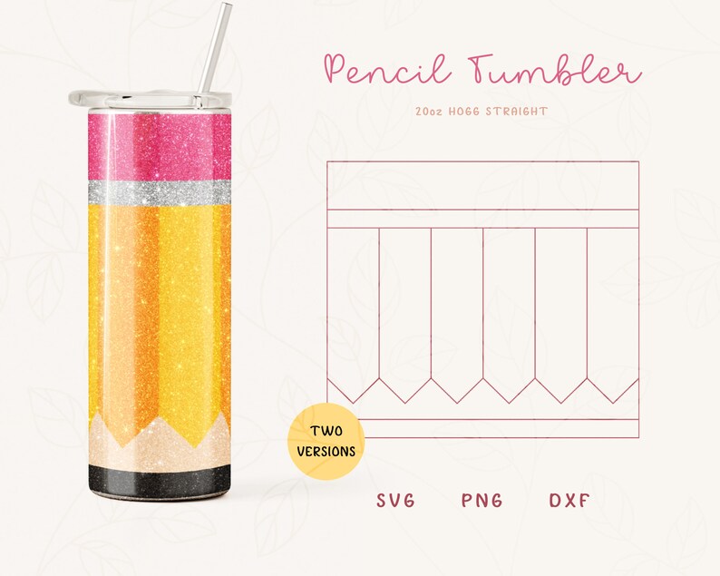 Pencil Tumbler Template