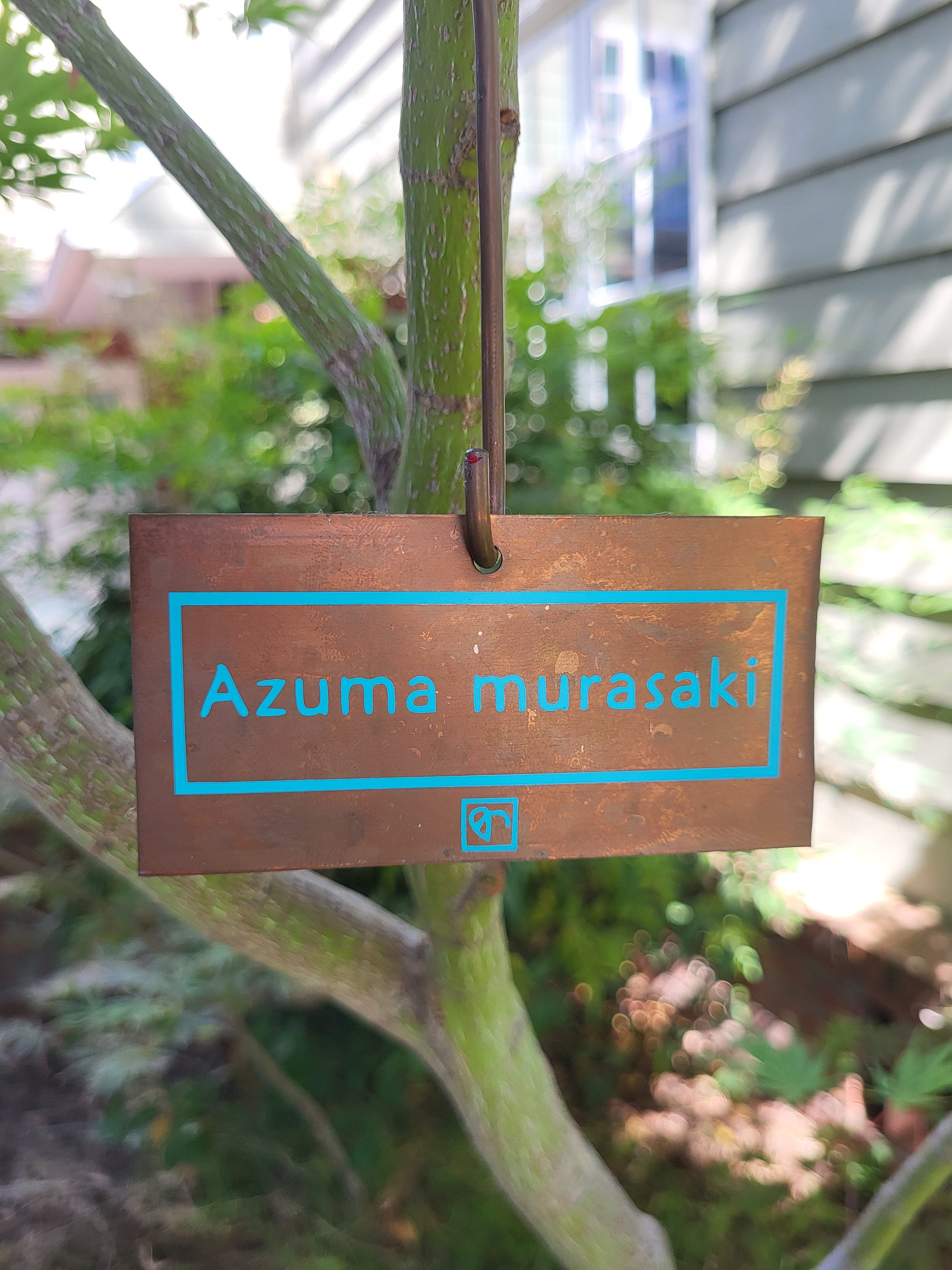Custom Copper Japanese Maple Plant Tag (4x2) With 10" Stake or Branch ...