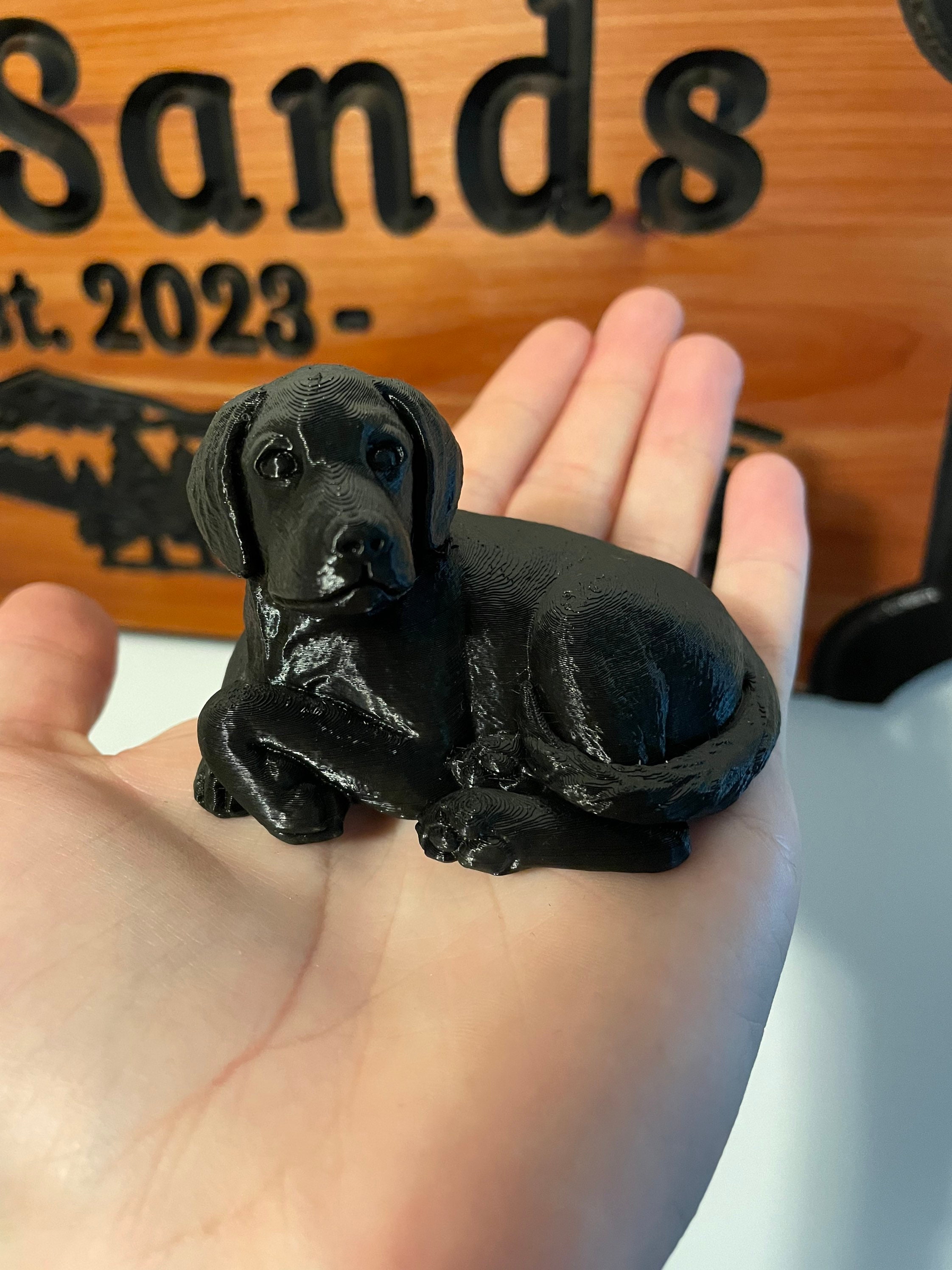 Labrador Retriever Figurine Dog Figurine Black Lab - Etsy