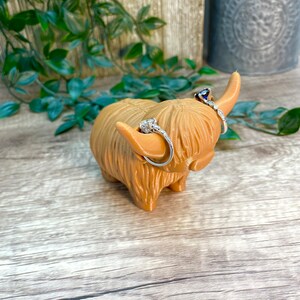 Highland Cow Ring Holder, Farmhouse Decor, Jewelry Holder, Jewelry Cone ...