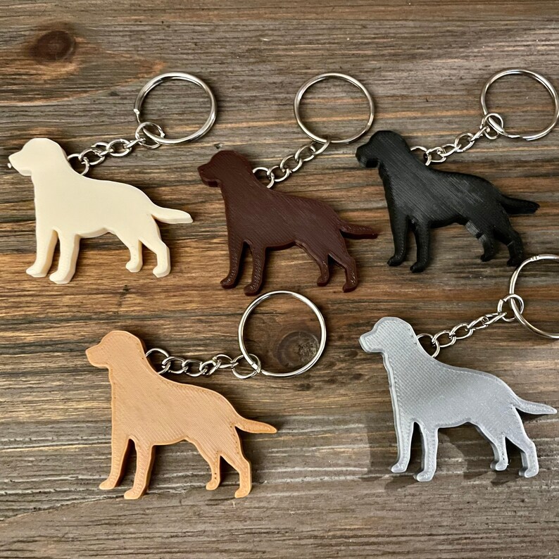 Labrador Retriever Keychain , Dog Keychain, Black Lab Keychain, Black ...
