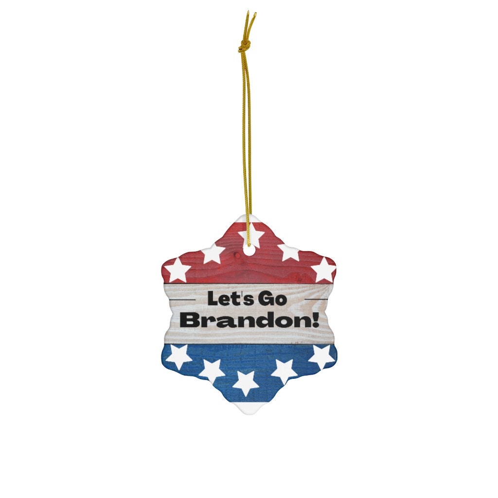Let's Go Brandon Christmas Tree Ornament Designed & Sold By Mitch ...