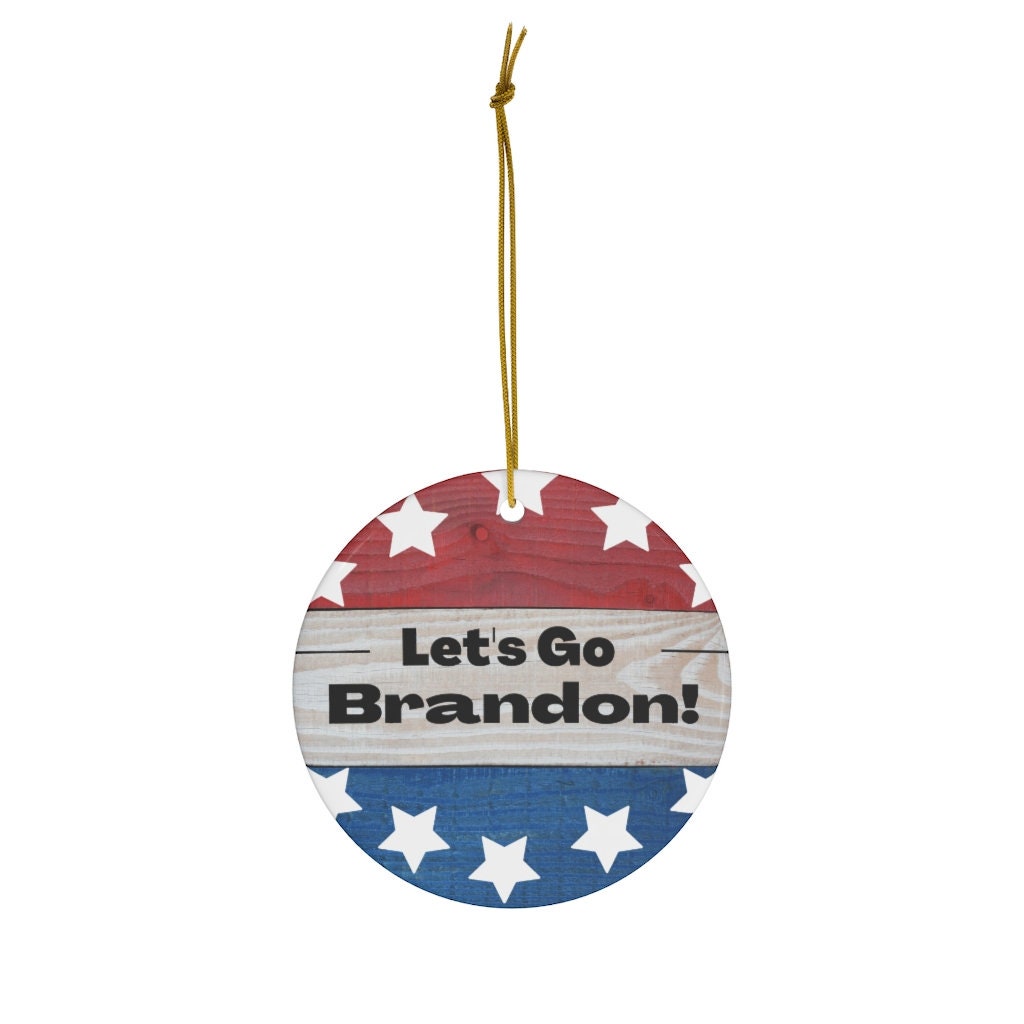 Let's Go Brandon Christmas Tree Ornament Designed & Sold By Mitch ...
