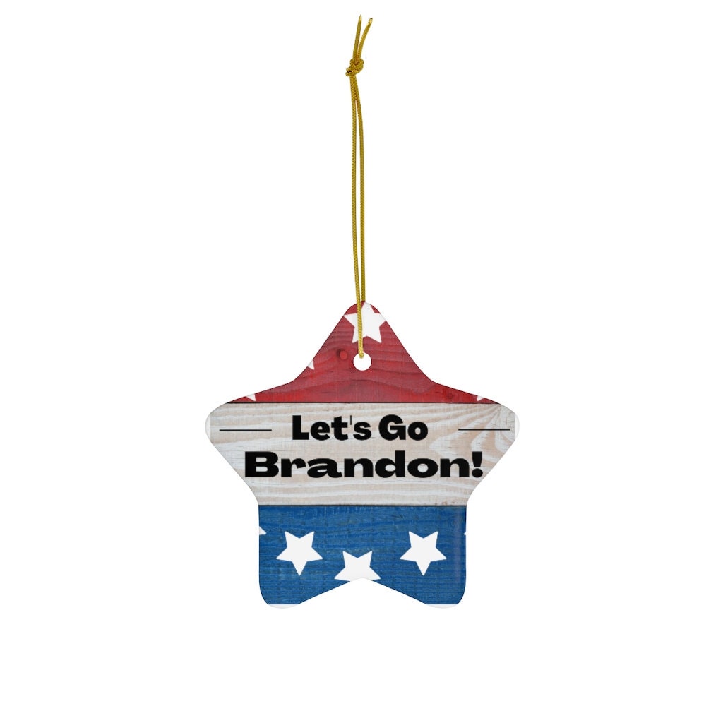 Let's Go Brandon Christmas Tree Ornament Designed & Sold By Mitch ...