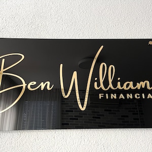 Unique Custom Made Business Sign for Your Company With Stand Offs ...