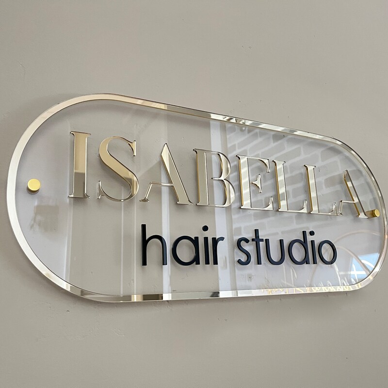 Rectangle Logo Sign - Etsy