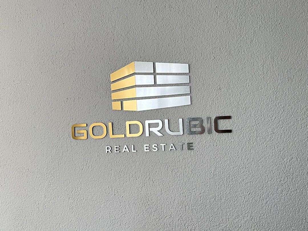 Real Estate Sign, Large Custom Acrylic Wall Sign for Lobby - Etsy